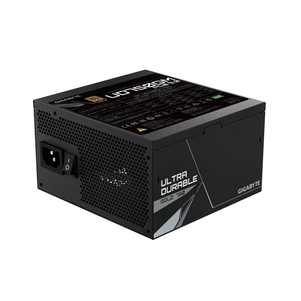 Gigabyte UD750GM PG5 750W Gold Rated Power Supply, 16-Pin Fully Modular | Crox Development
