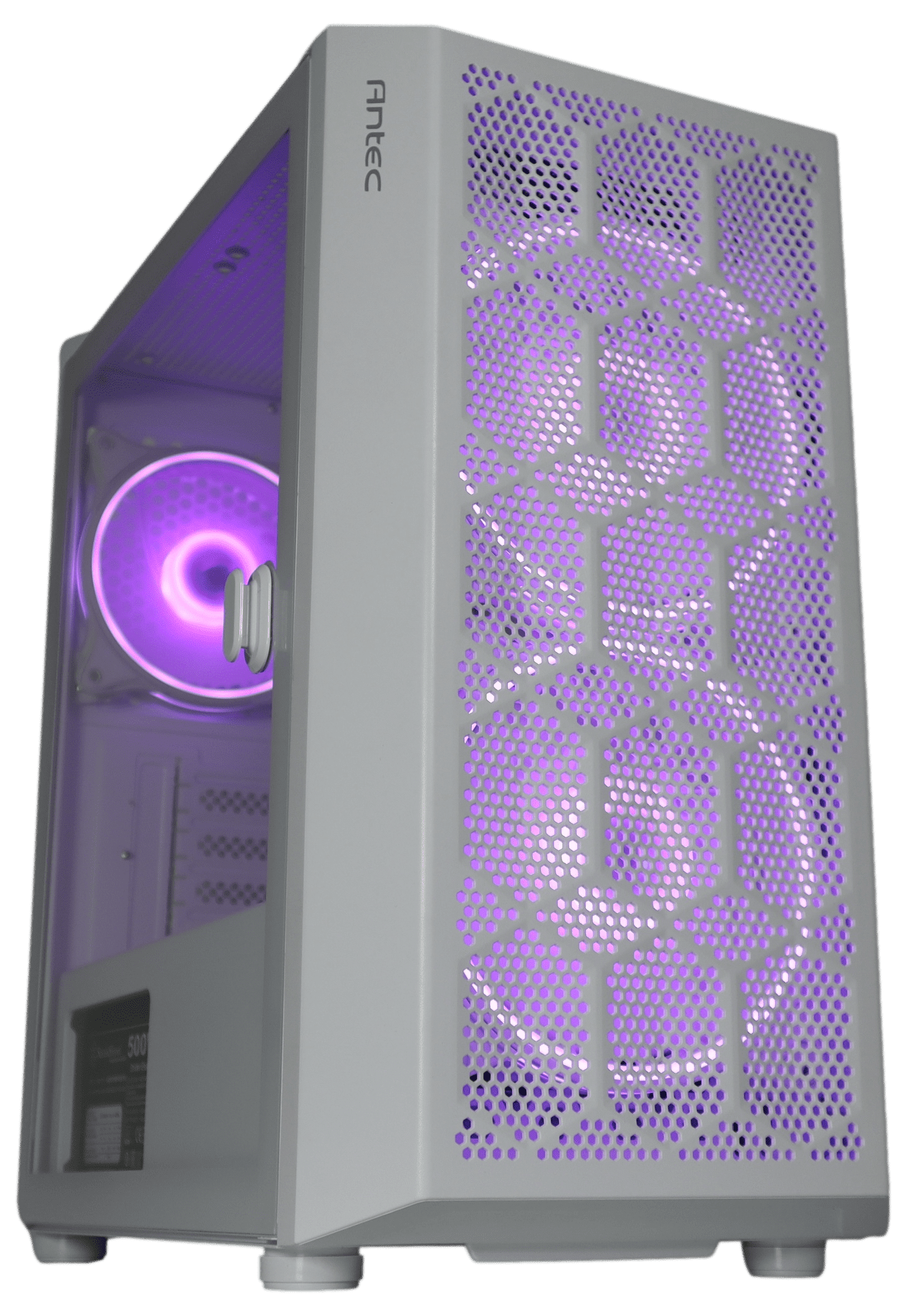 Antec NX200M mATX Case with 2x140mm+1x120mm RGB Fans (White) | Crox ...