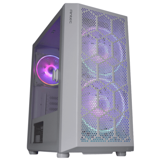 Antec NX200M mATX Case with 2x140mm+1x120mm RGB Fans (White) - Crox ...