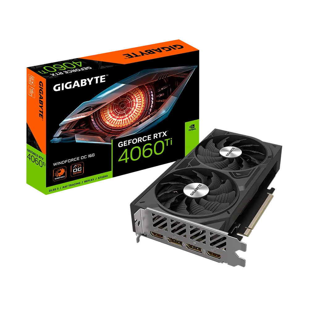 Gigabyte GeForce RTX 4060 Ti 16GB Windforce OC Graphics Card | Crox Development