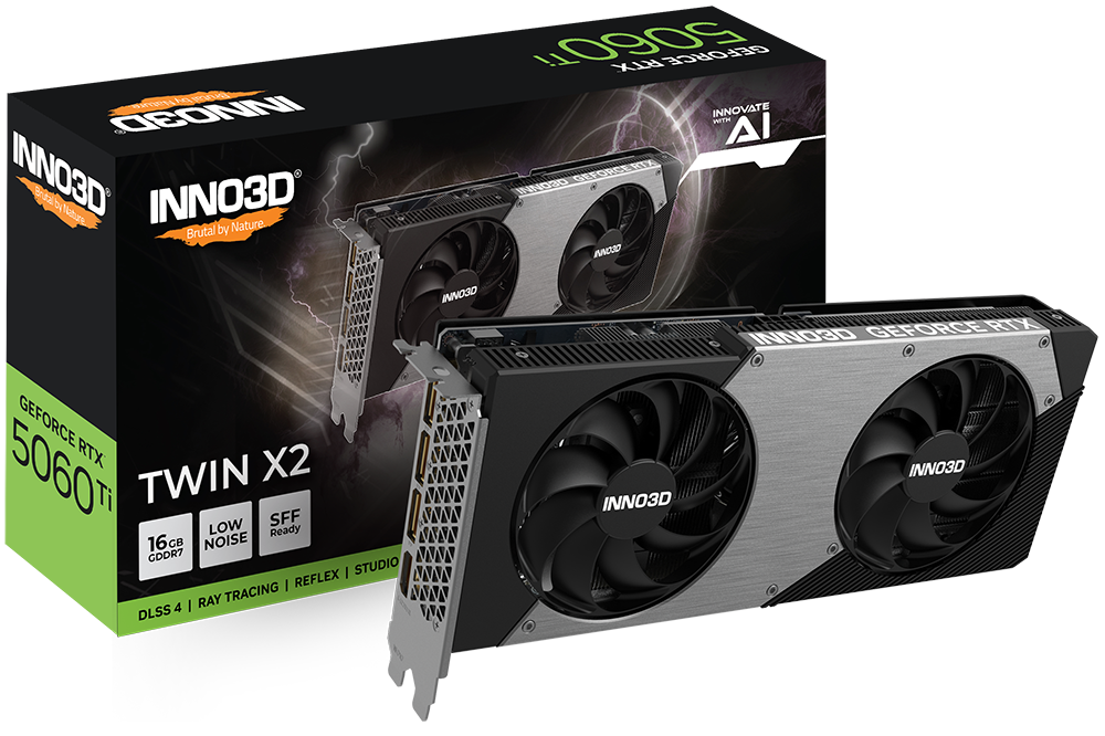 Inno3D GeForce RTX 5060 Ti 16GB Twin X2 OC Graphics Card | Crox Development