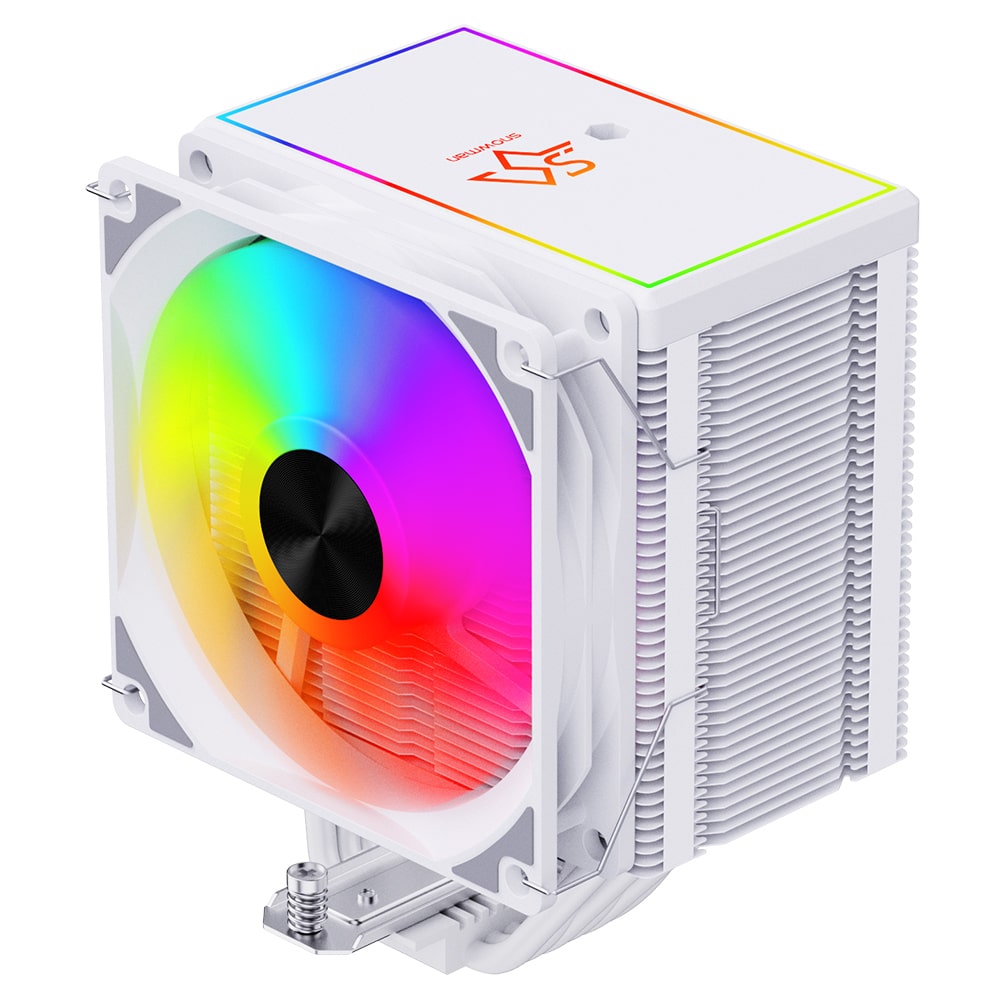 Snowman MT620 ARGB 120mm (6 Heatpipe) CPU Cooler (White) | Crox Computers