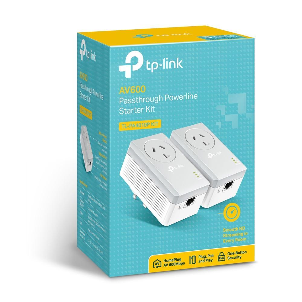 Powerline Wired Internet Extender Starter Kit (600 Mbps) with ...