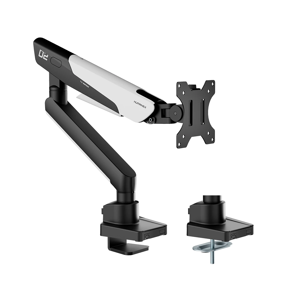 Humanmotion TX02-1B Stealth Mecha Single Monitor Arm (Fits 17-40") | Crox Development