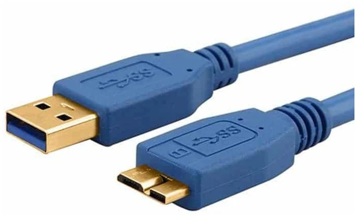 USB 3.0 Cable 3m Type A Male to Micro Type B Male (Blue) | Crox Computers