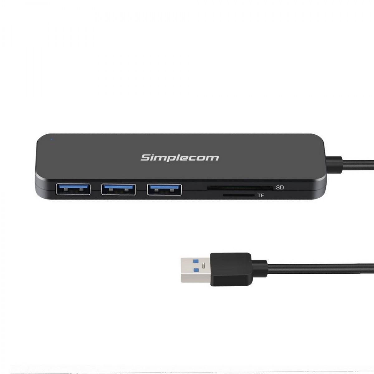 Simplecom 3 port USB 3.0 Hub with MicroSD Card Reader (CH365) | Crox ...