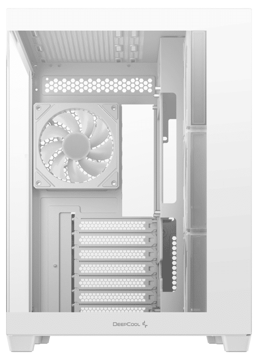Deepcool CG530 Panoramic ATX Mid Tower Case with 4xARGB Fans (White ...