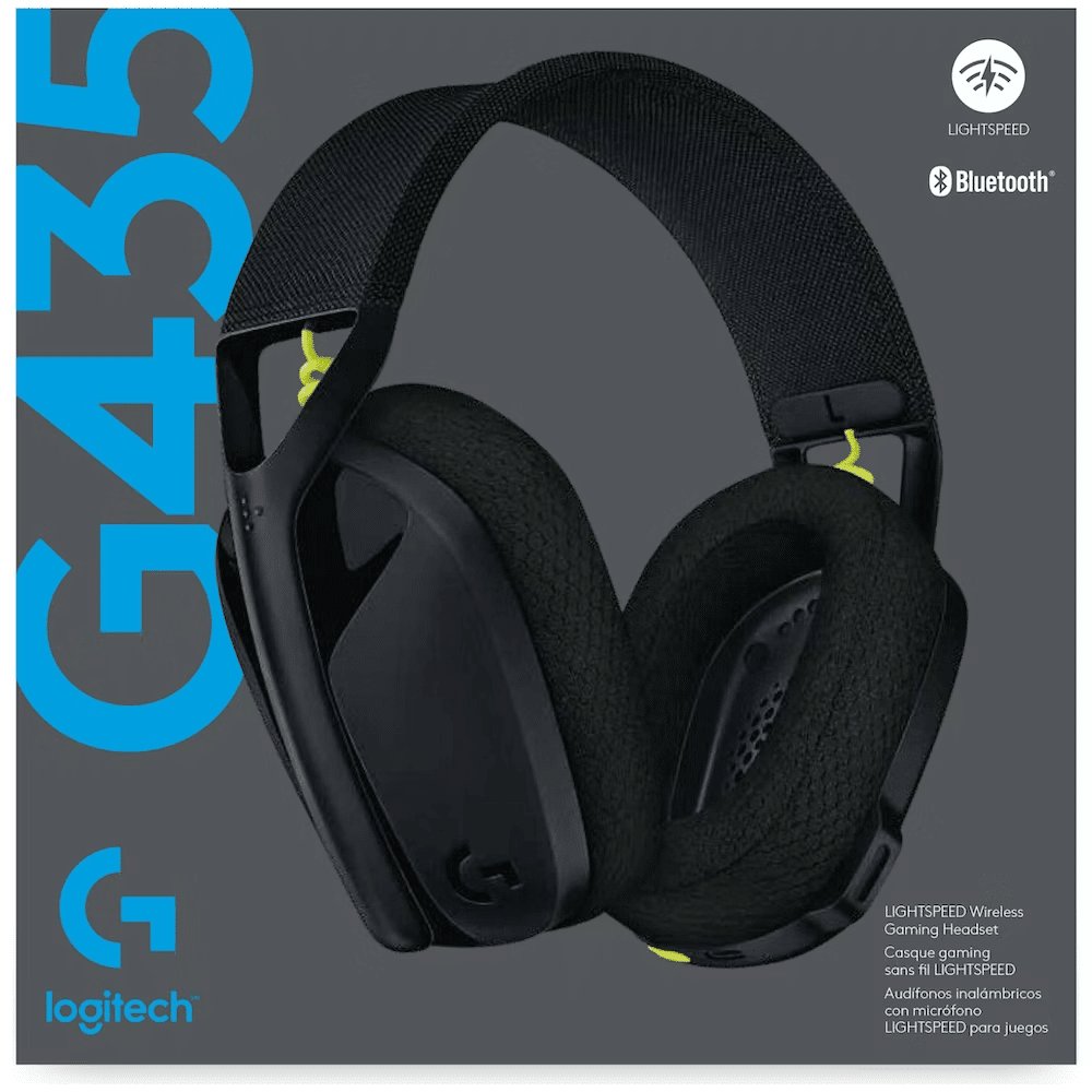 Logitech G435 Lightweight Wireless Gaming Headset (Black) | Crox ...